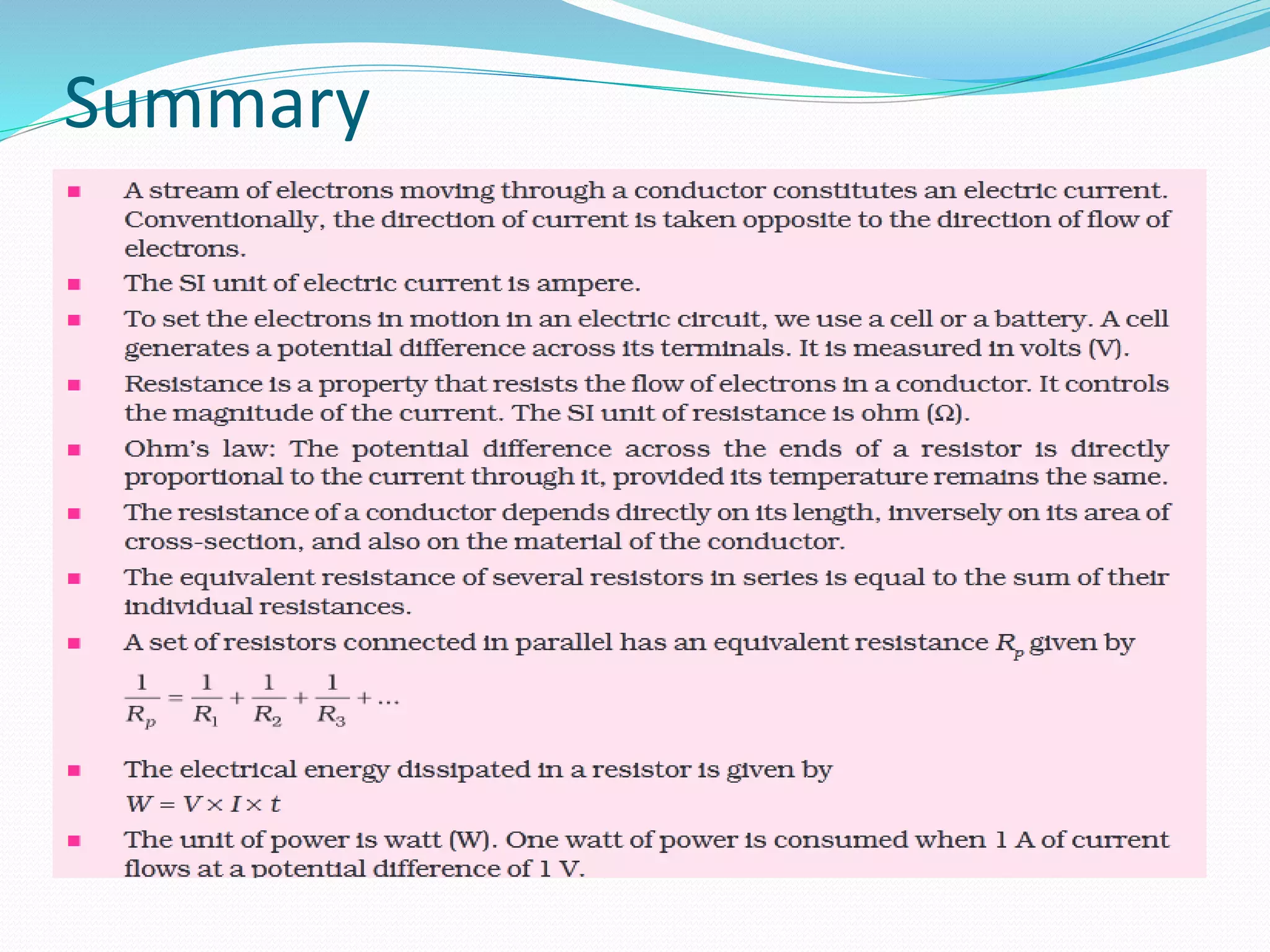 Electric current and_ohms_law1 | PPT