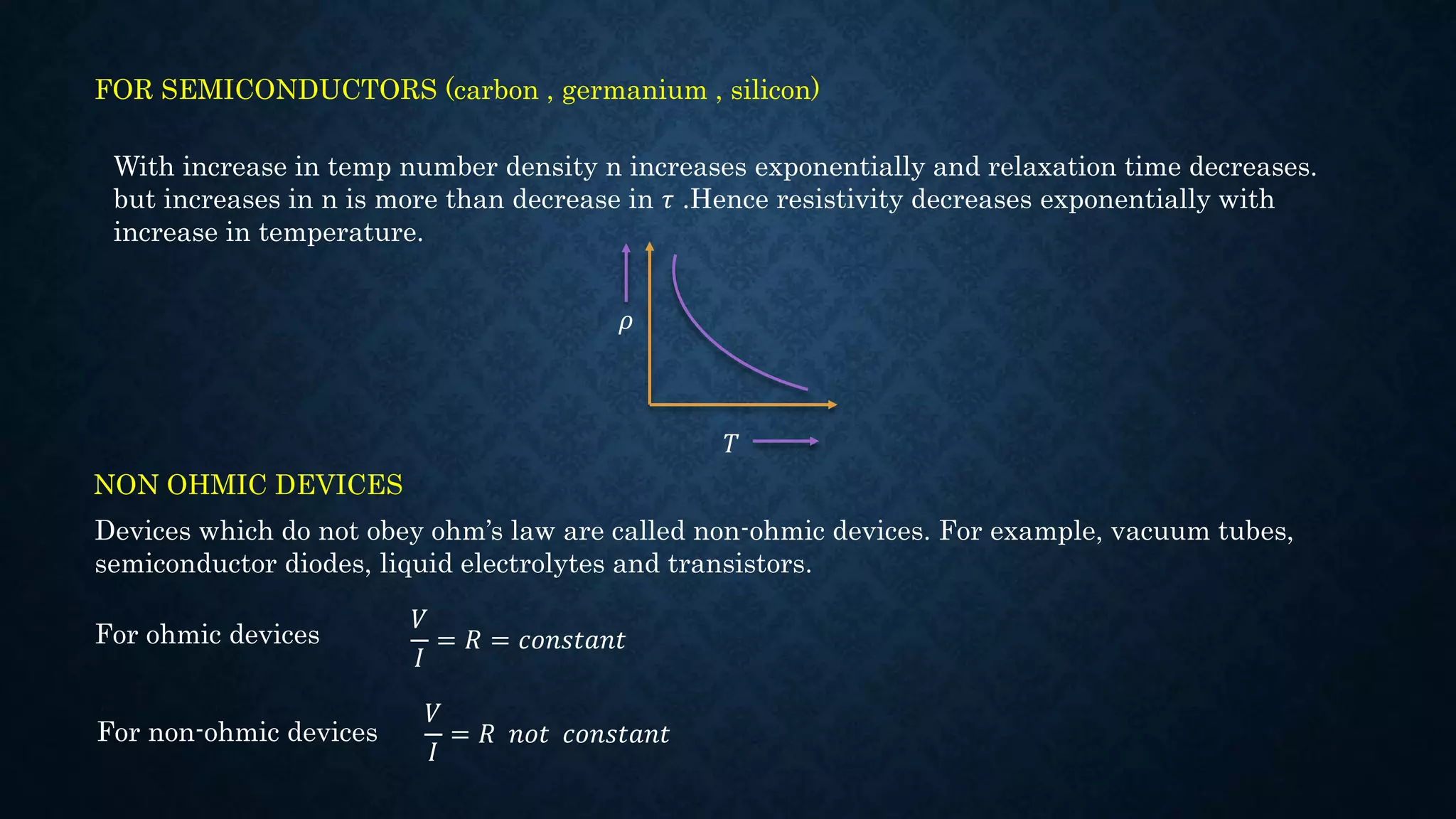 Electric current and resistance class 12 | PPTX
