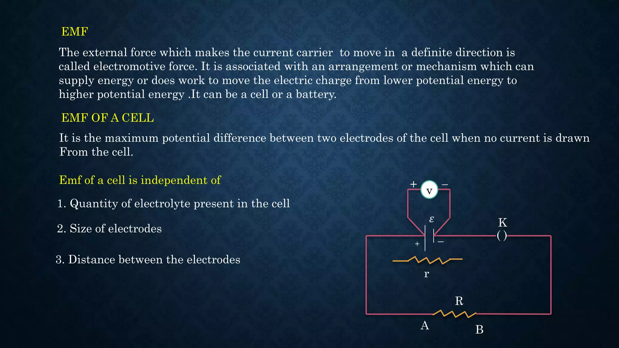Electric current and resistance class 12 | PPTX