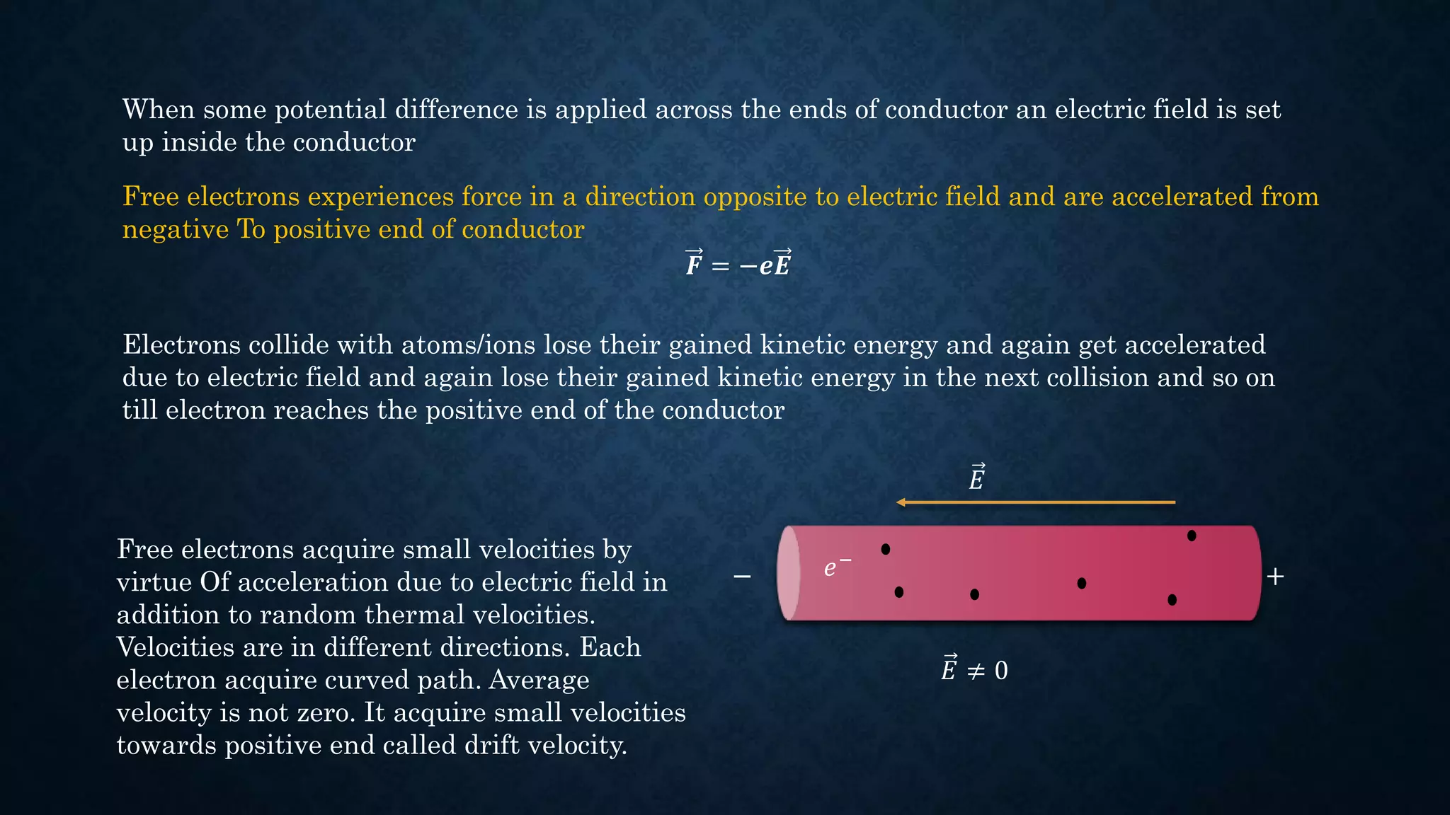 Electric current and resistance class 12 | PPTX