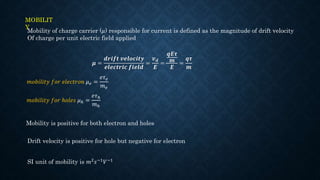 Electric current and resistance class 12 | PPTX