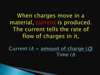 Electric current and Voltage | PPT