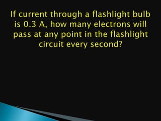 Electric current and Voltage | PPT