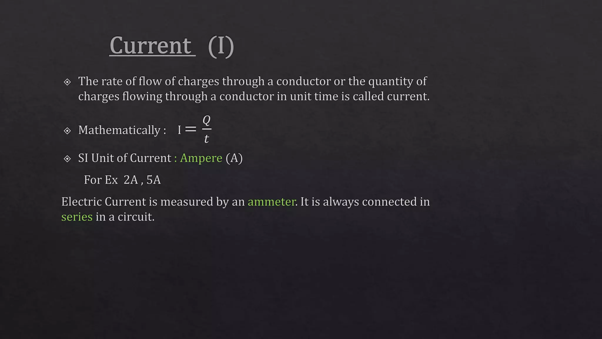 Electric Current class 10 .pptx | Physics | Science