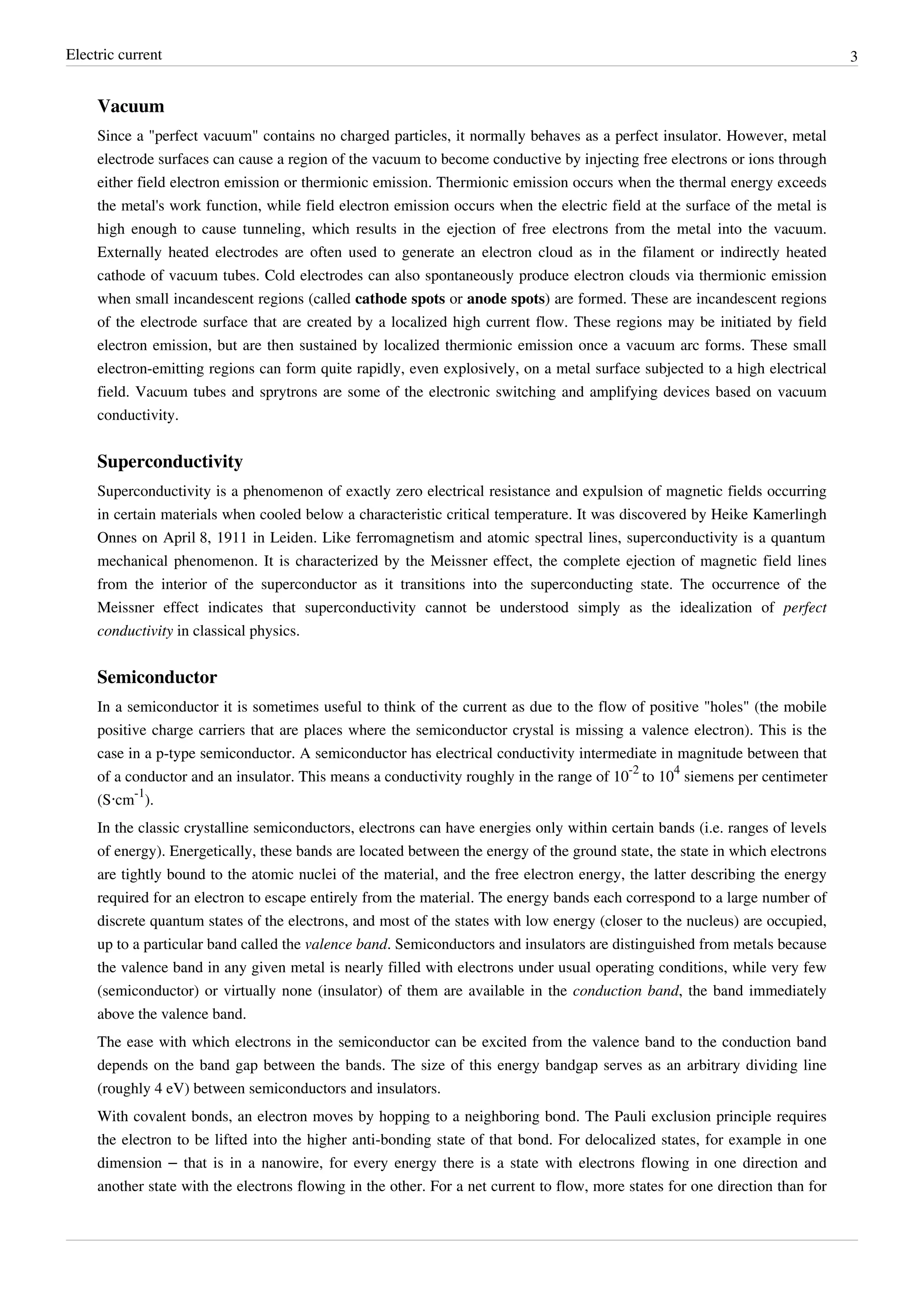 Electric current flow | PDF | Chemistry | Science