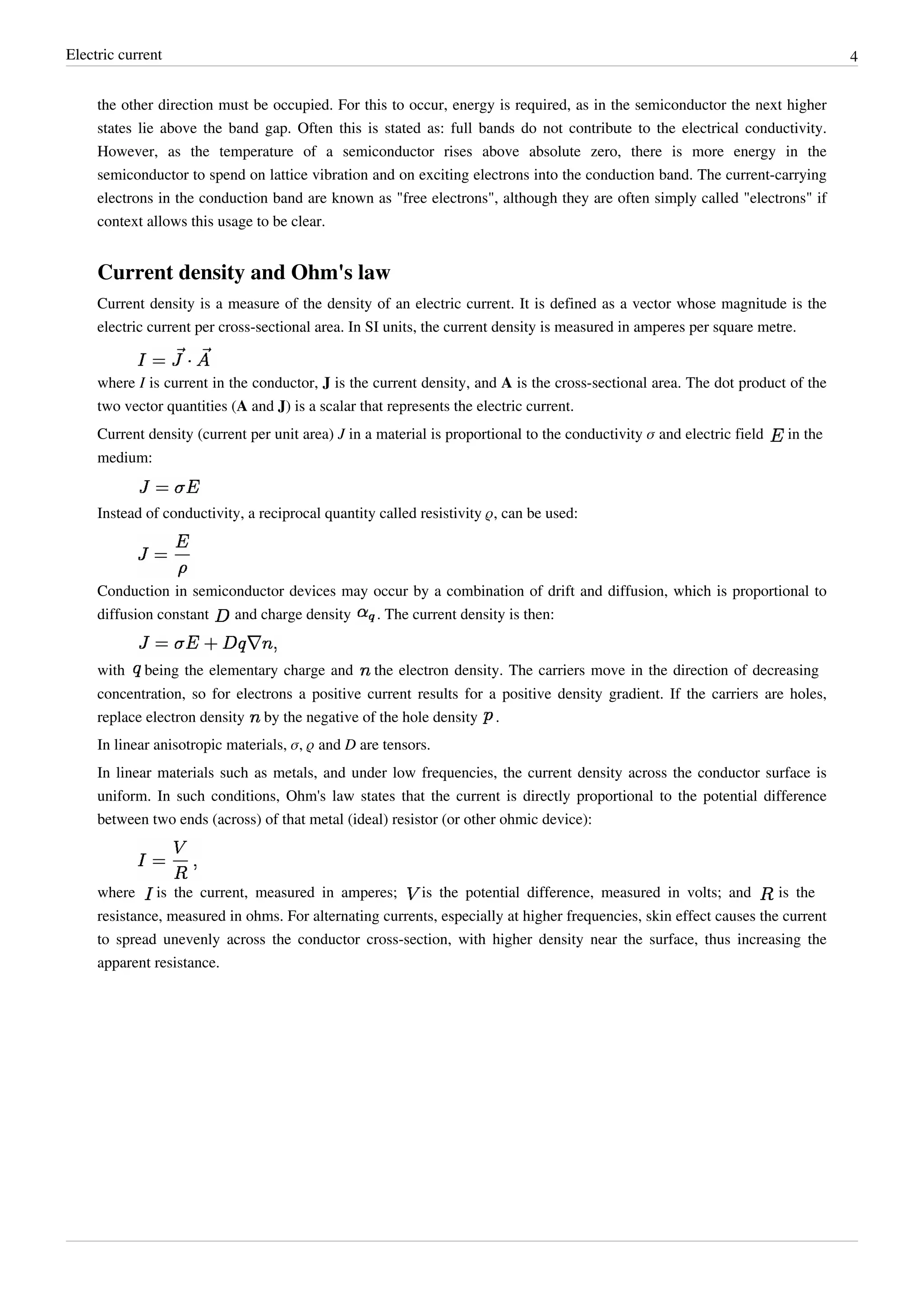Electric current flow | PDF | Chemistry | Science