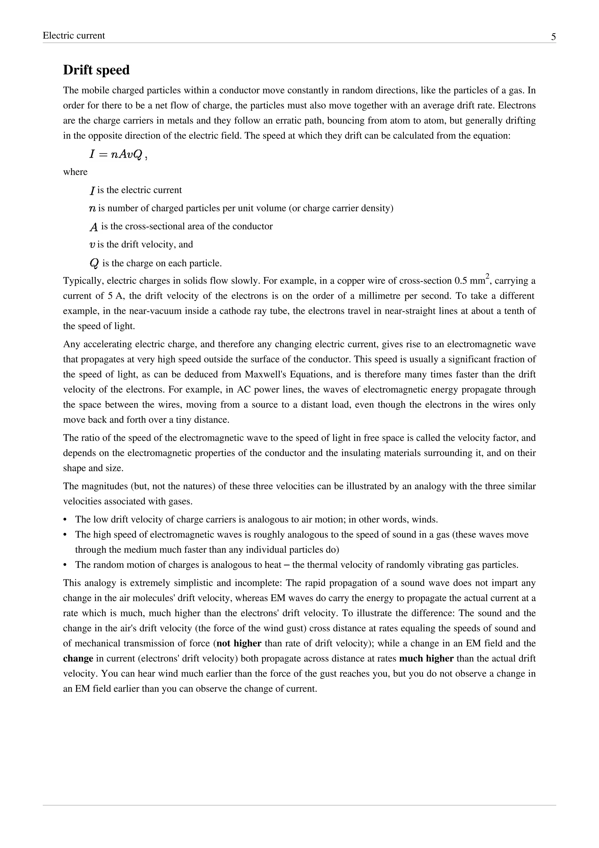 Electric current flow | PDF | Chemistry | Science