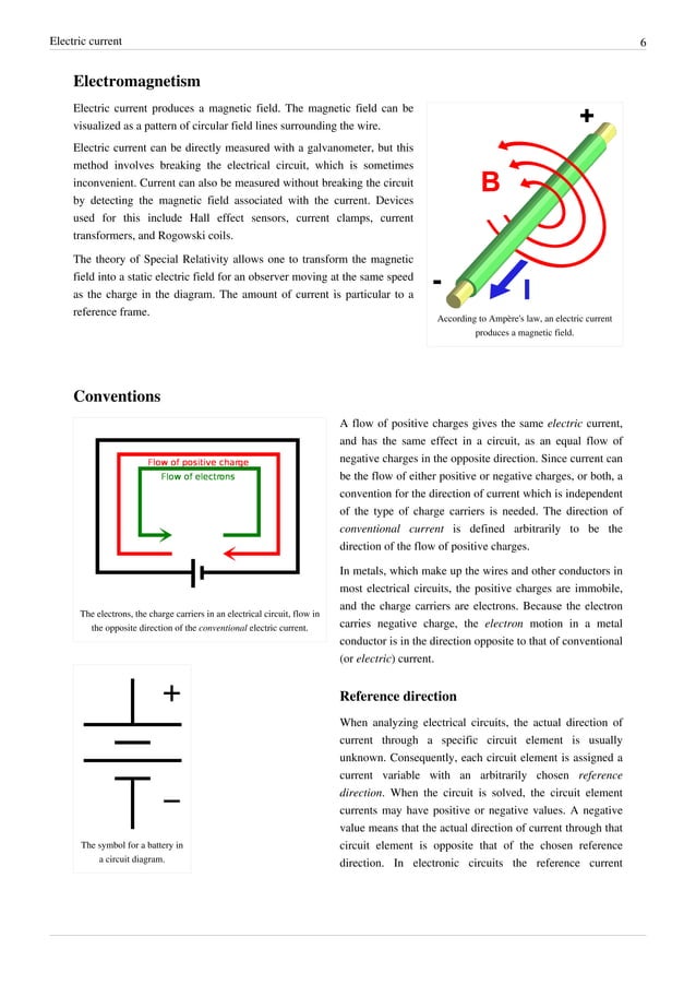 Electric current flow | PDF