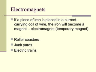 Electric currents, magnetic fields | PPT