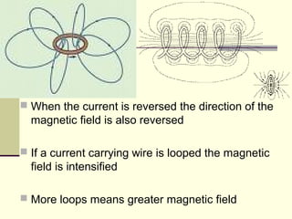 Electric currents, magnetic fields | PPT