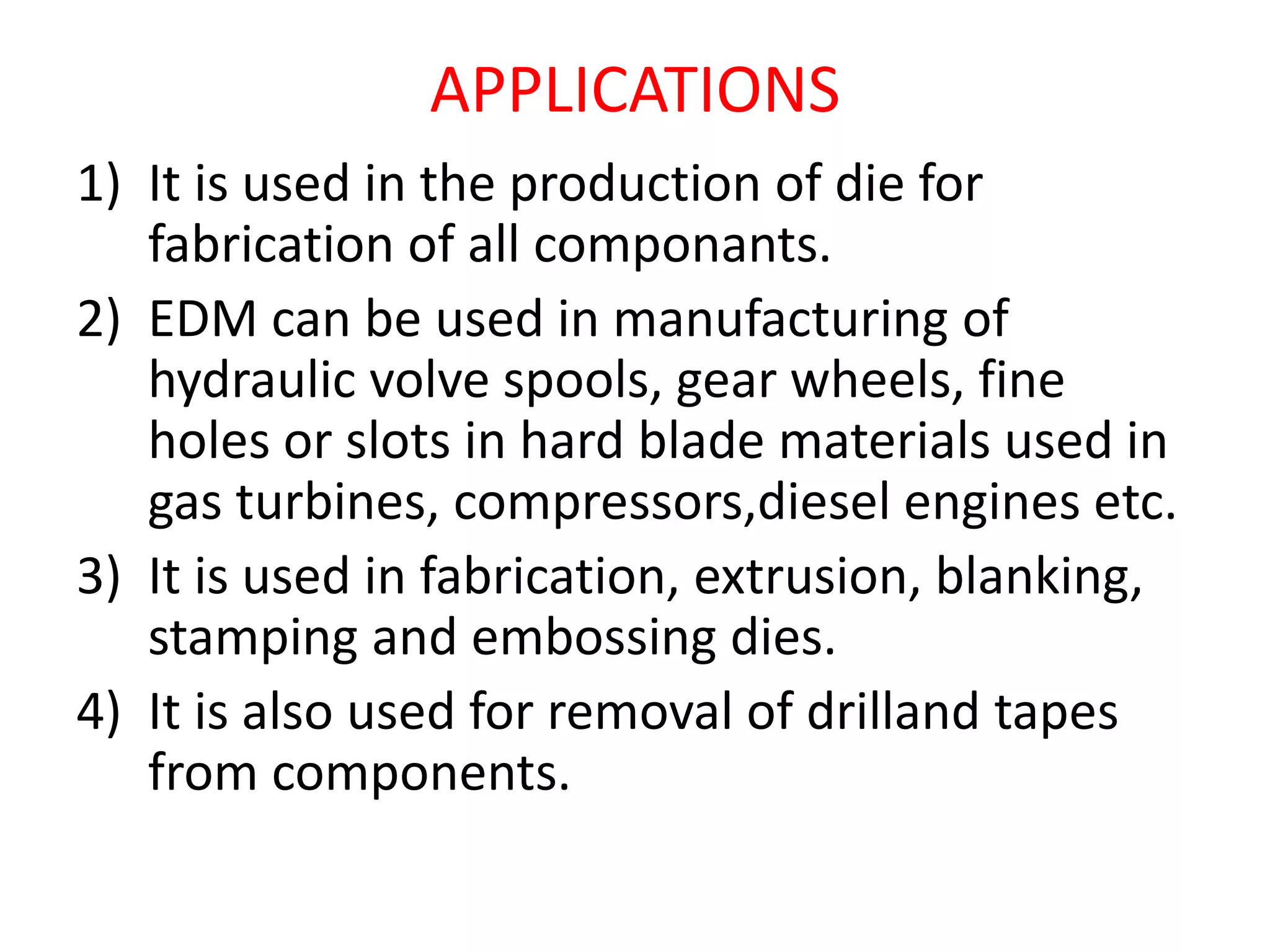 Electric discharge machining (edm) | PPTX