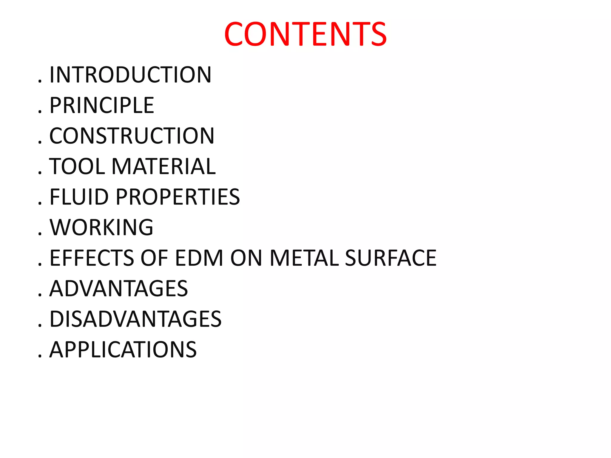 Electric discharge machining (edm) | PPTX
