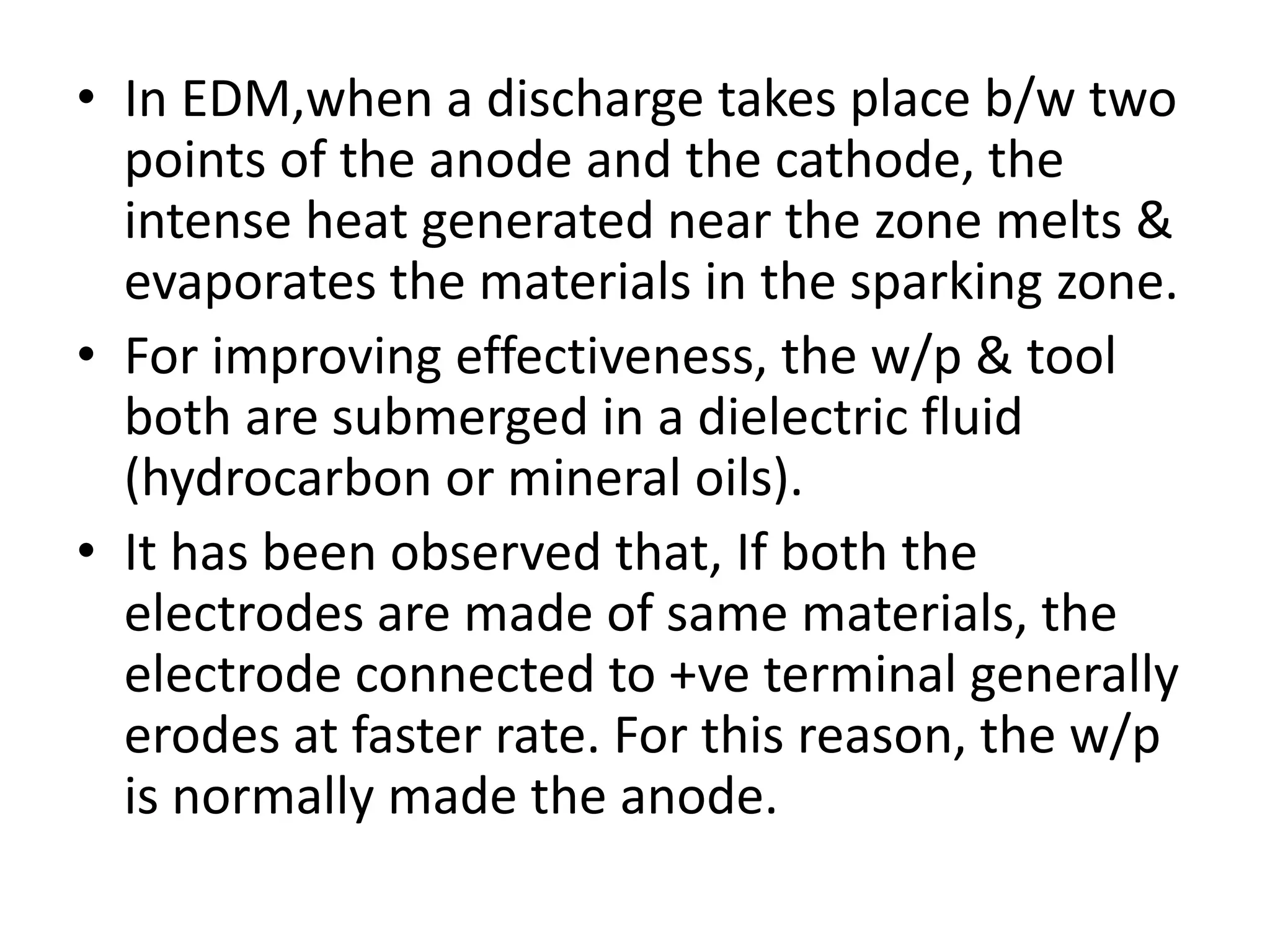 Electric discharge machining (edm) | PPTX