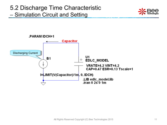 Electric Double-Layer Capacitor(EDLC) of Simple Model using LTspice | PPT