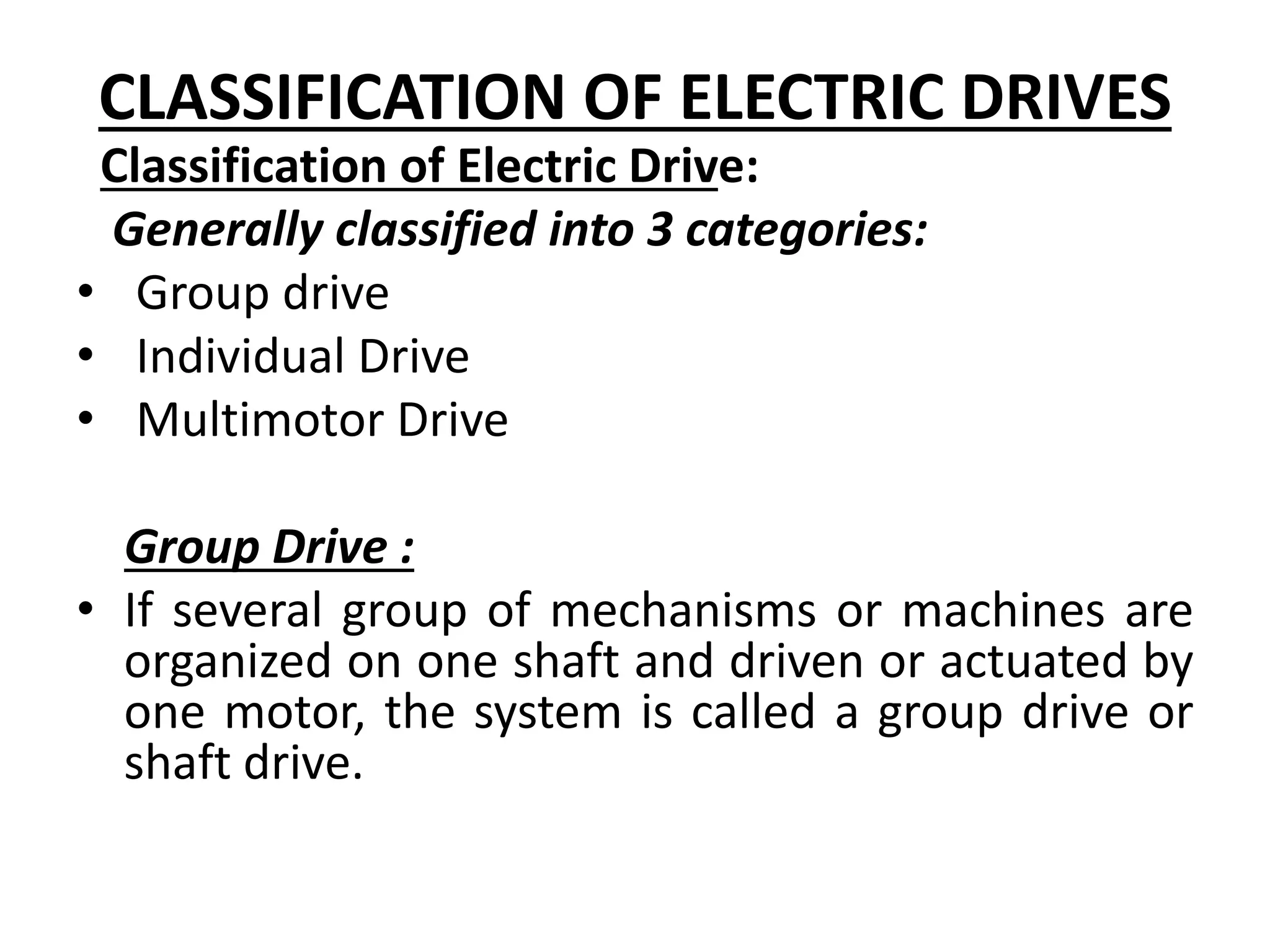 Electric drive | PPTX