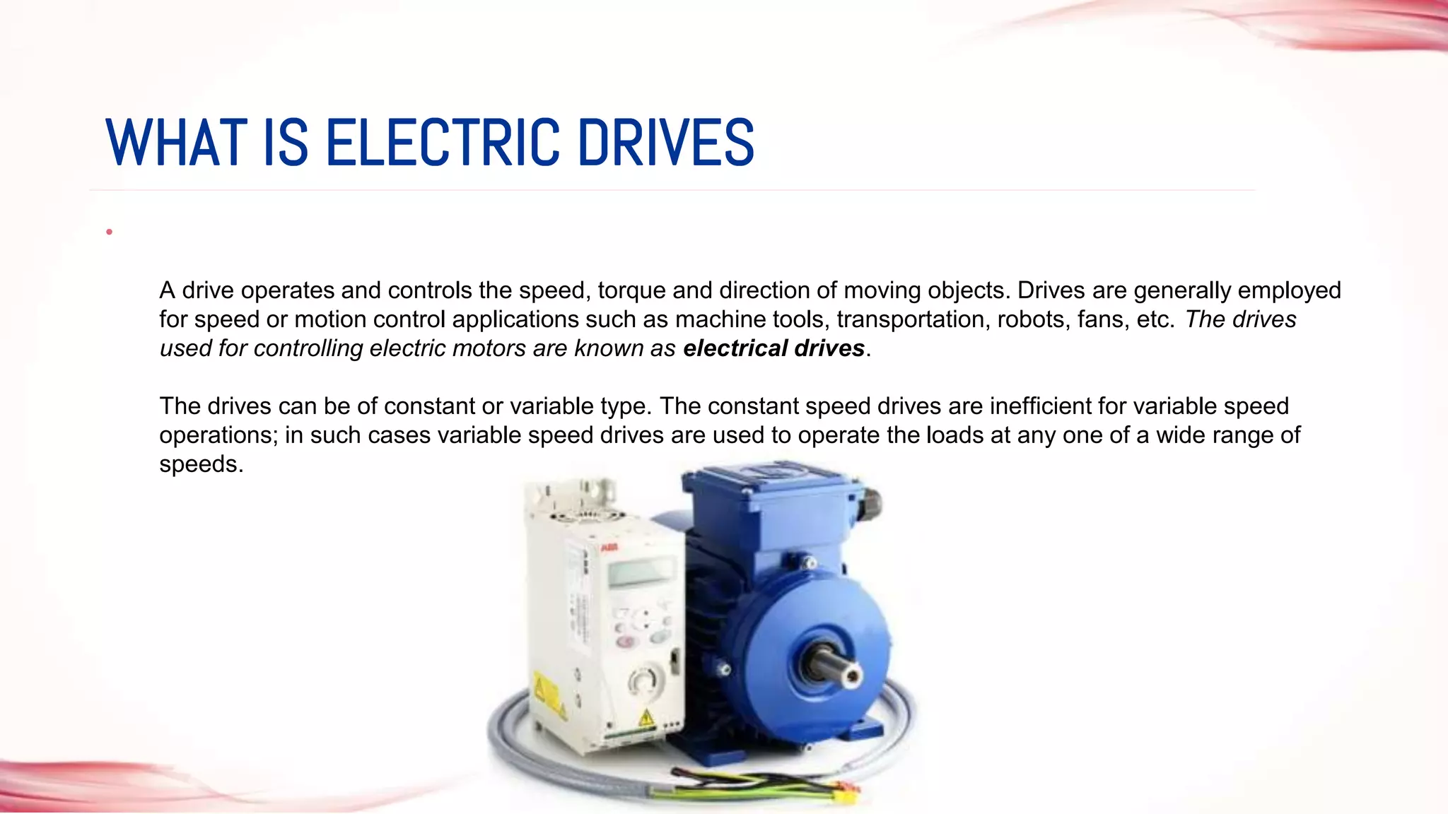 Electric drive | PPTX