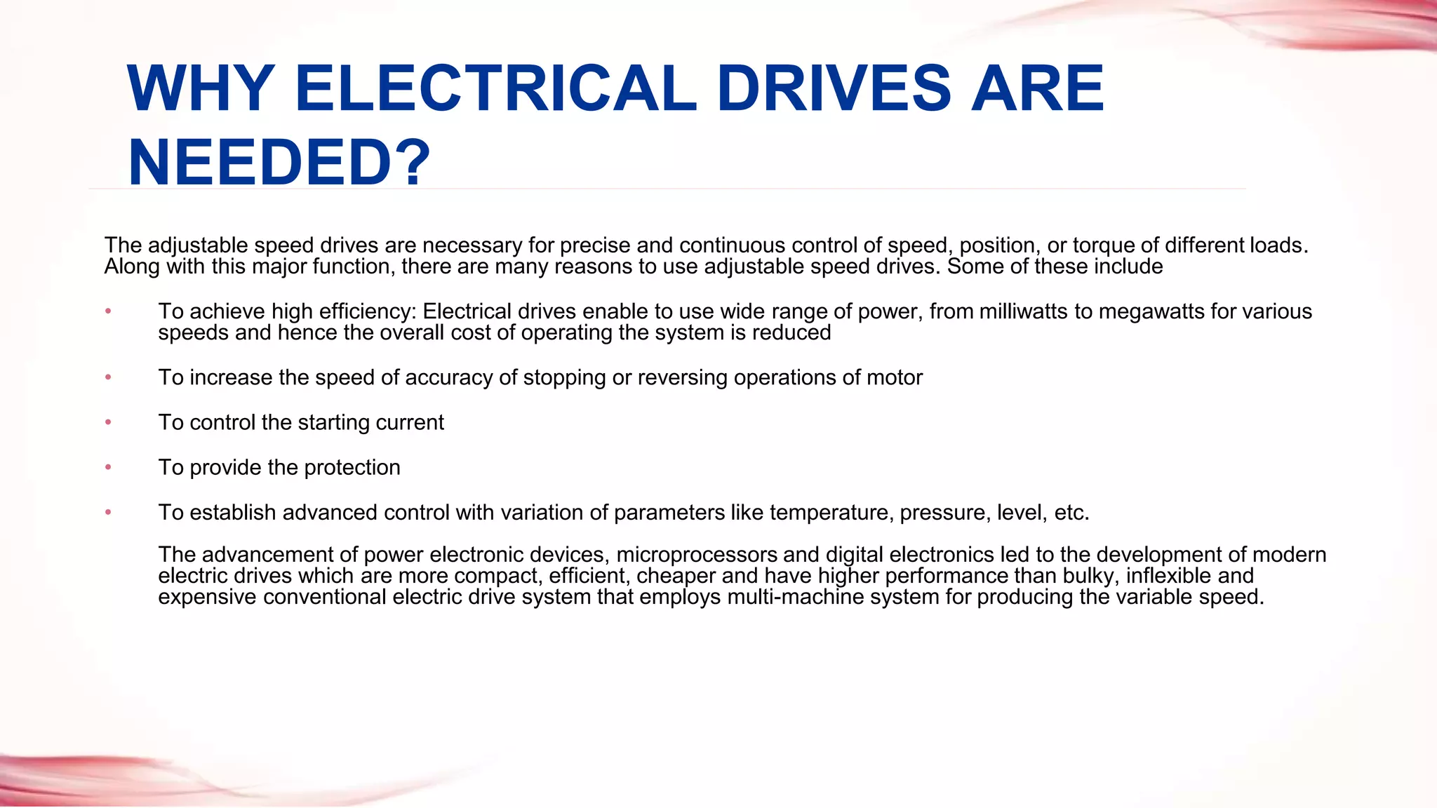 Electric drive | PPTX