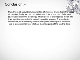 Electric drive-Prajapati Pinkesh | PPT