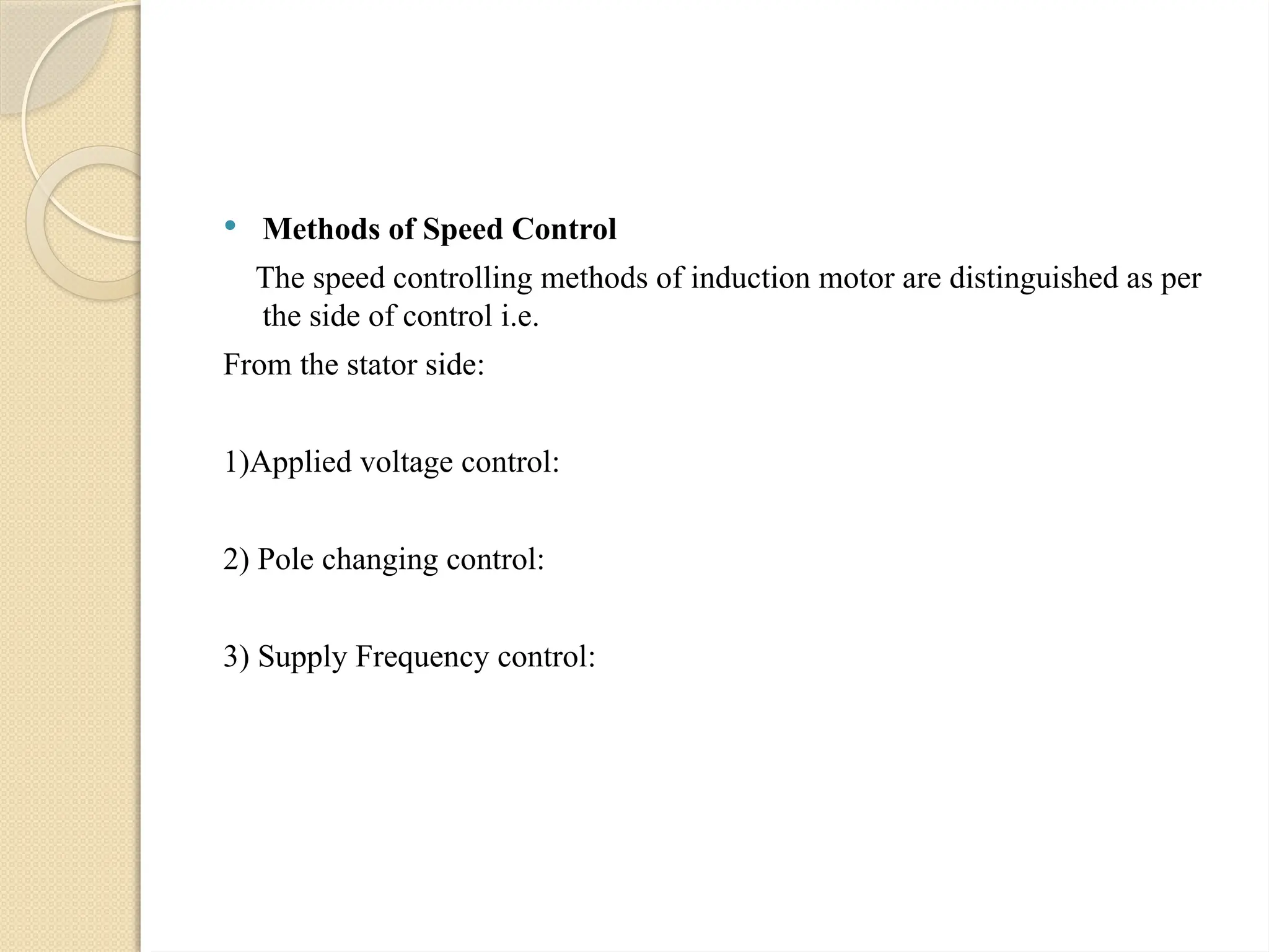 Drives-AC motor drives and its applications | PPT
