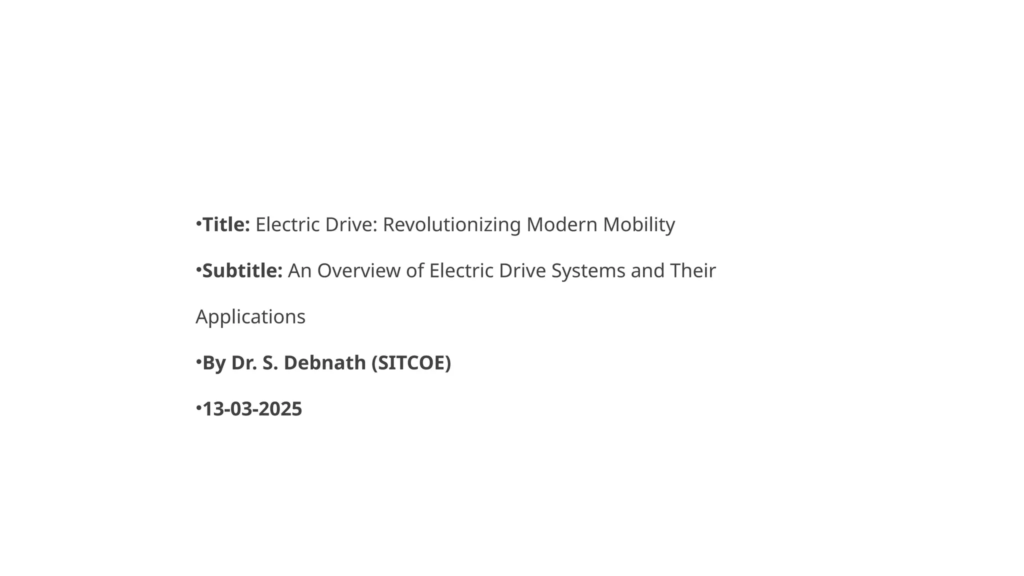 What is Electric drives, introduction to ED | PPTX