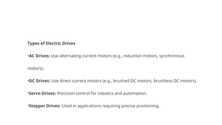 What is Electric drives, introduction to ED | PPT