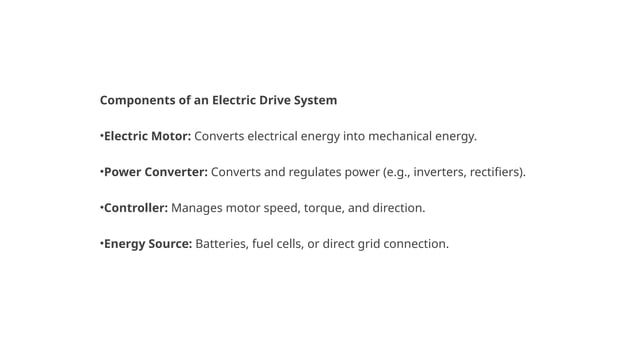 What is Electric drives, introduction to ED | PPTX