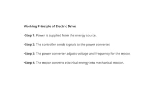 What is Electric drives, introduction to ED | PPTX