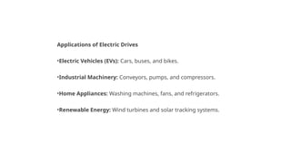 What is Electric drives, introduction to ED | PPT