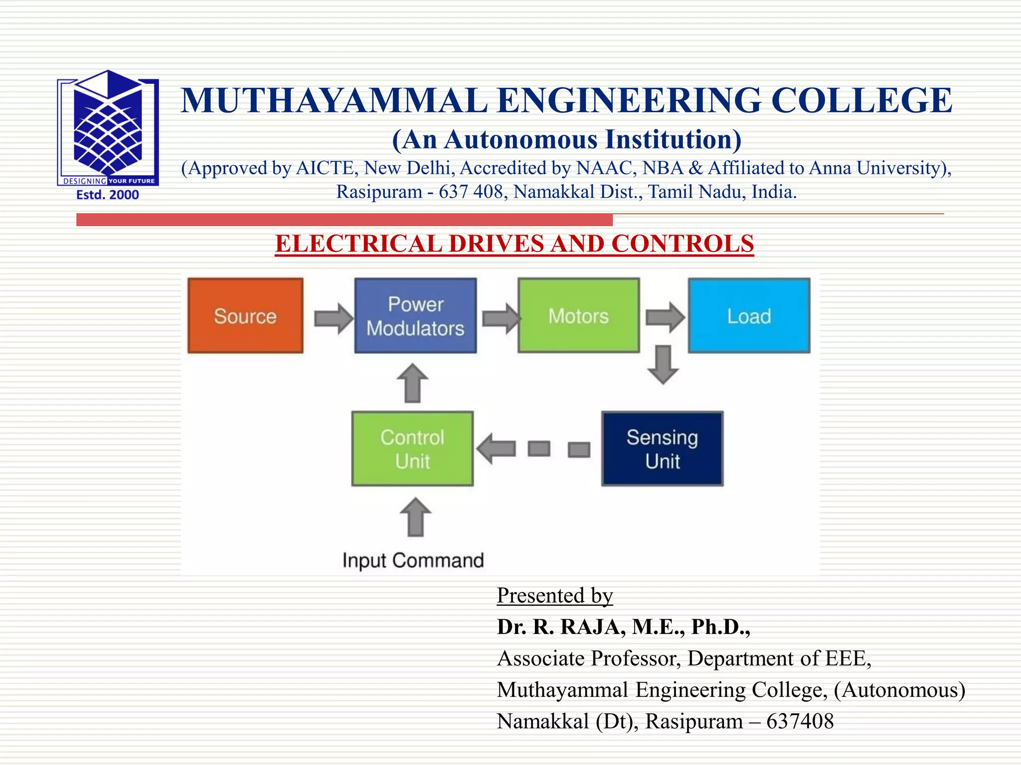 Electric Drives and Controls Unit 1 Introduction | PDF