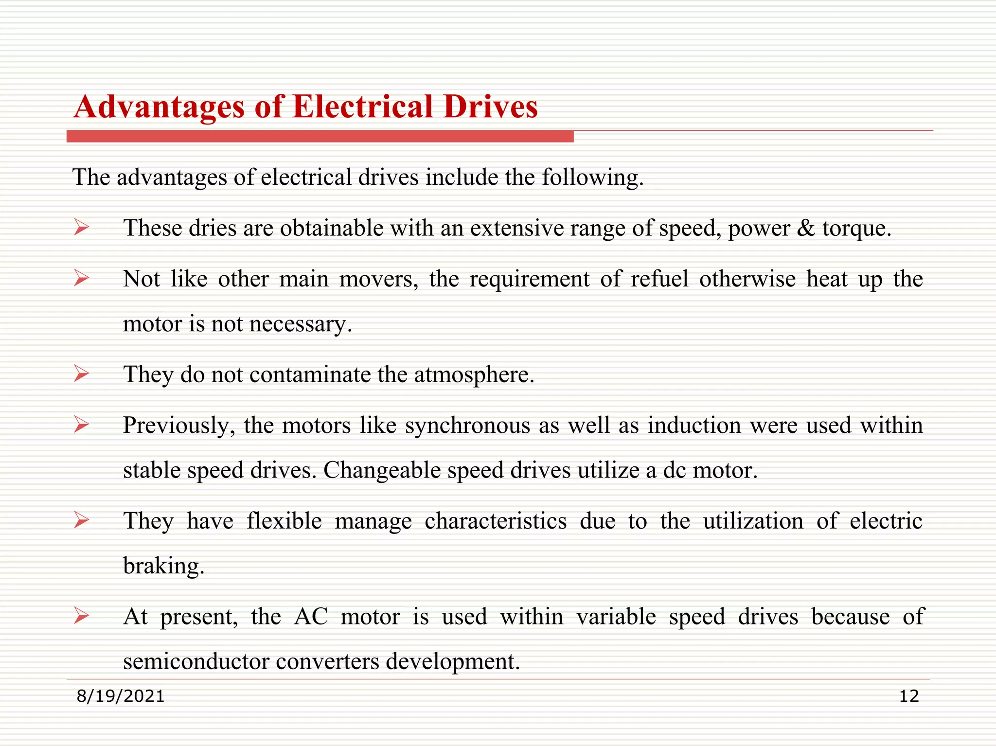 Electric Drives and Controls Unit 1 Introduction | PDF