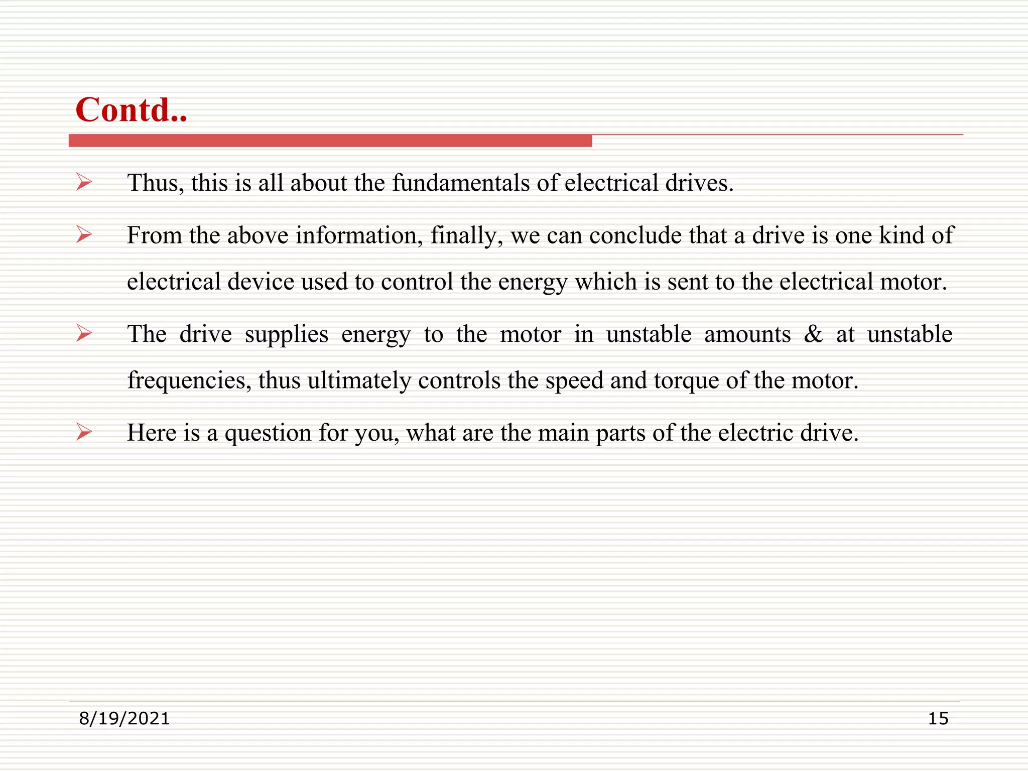 Electric Drives and Controls Unit 1 Introduction | PDF