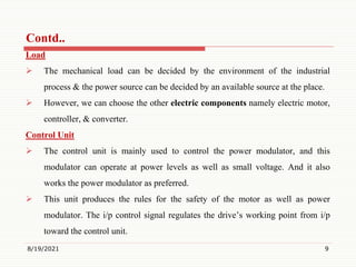 Electric Drives and Controls Unit 1 Introduction | PDF