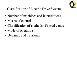 .fundamental of electric drive system and its charecterstics | PPTX