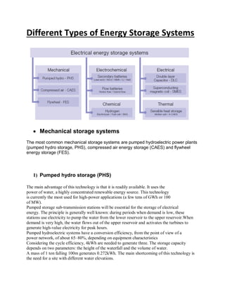 Electric Energy Storage Systems | PDF | Data Storage and Warehousing ...