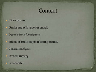 Electric fault at forsmark nuclear power plant | PPTX