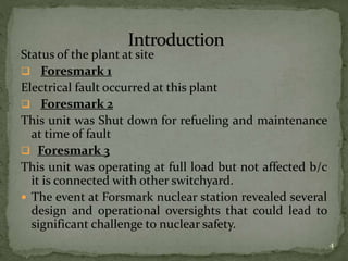 Electric fault at forsmark nuclear power plant | PPTX