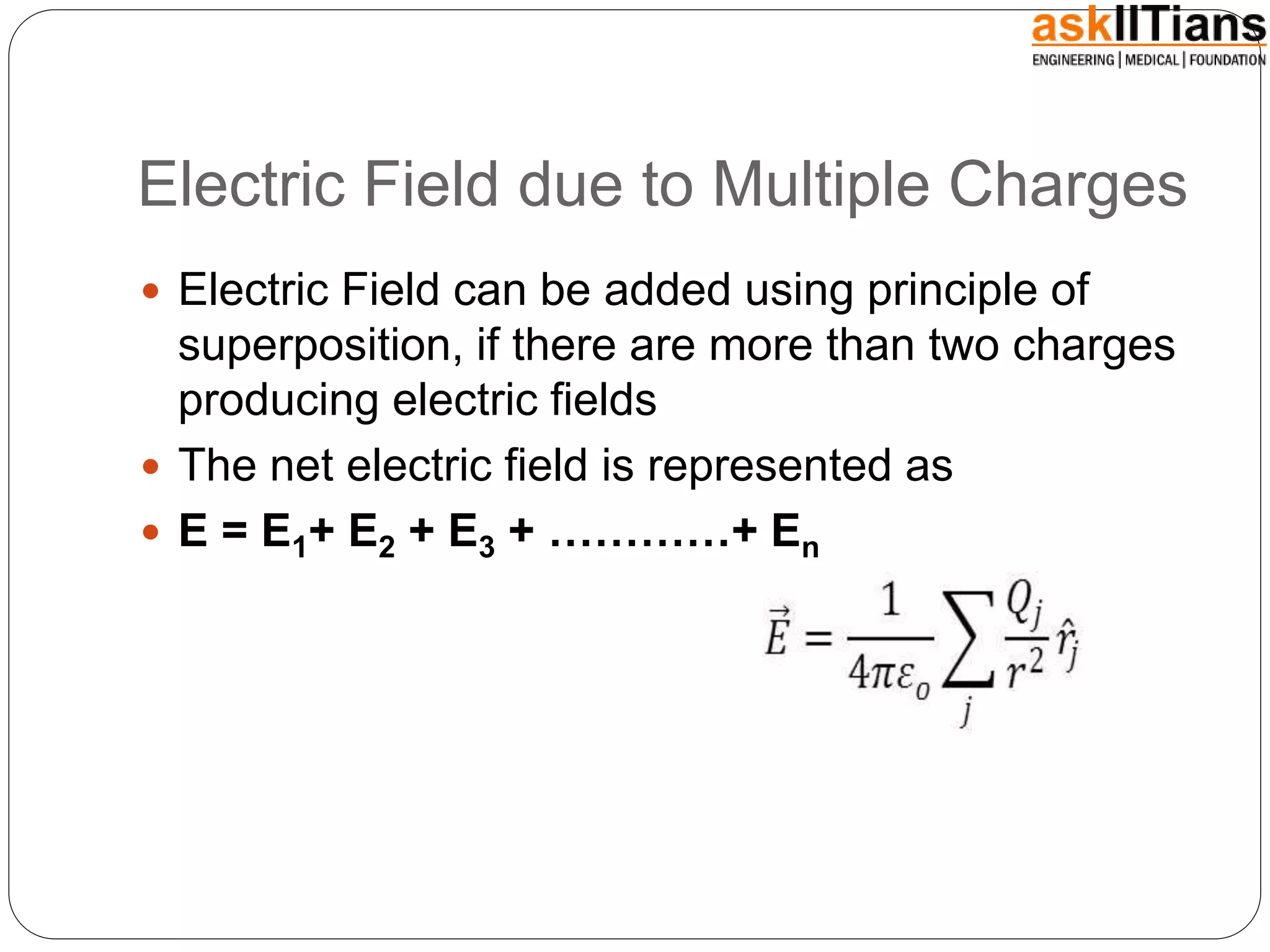 Electric Field | Physics | PPTX