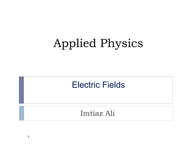 Electric field | PPT