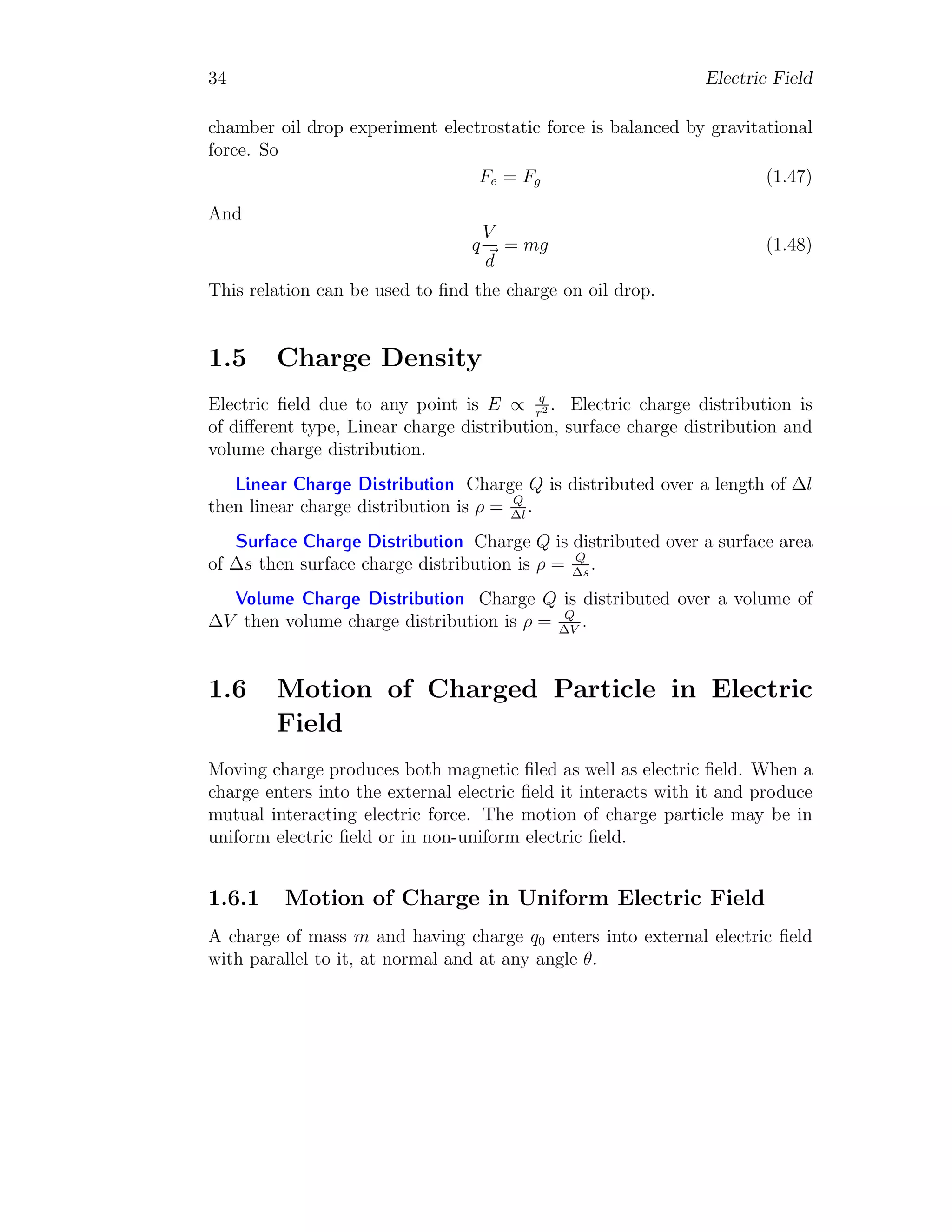 Principle of Electric Field - Physics - by Arun Umrao | PDF