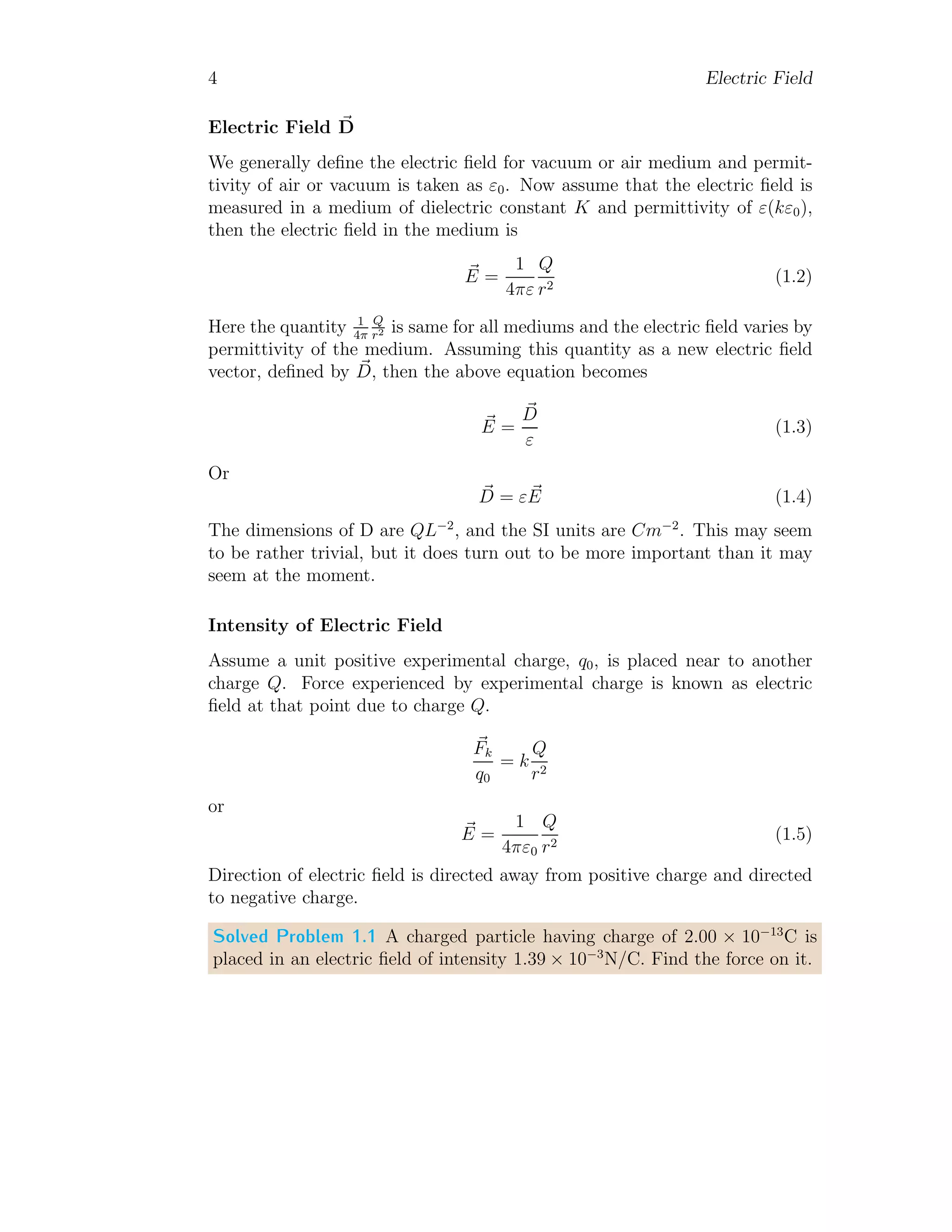 Principle of Electric Field - Physics - by Arun Umrao | PDF