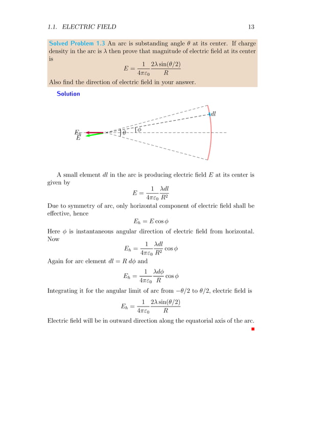 Principle of Electric Field - Physics - by Arun Umrao | PDF