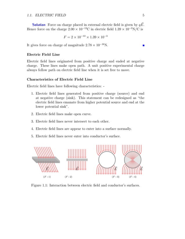 Principle of Electric Field - Physics - by Arun Umrao | PDF
