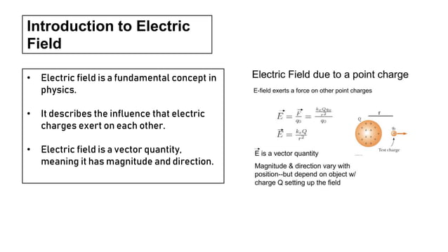 Electric Field.pptx | Physics | Science