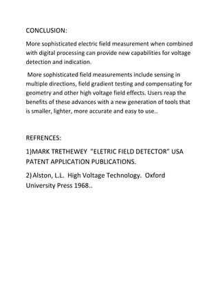Electric field detector | DOCX