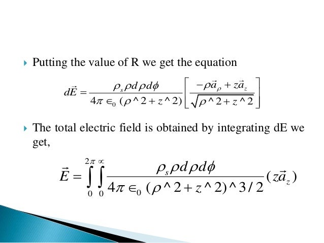 Electric field intensity