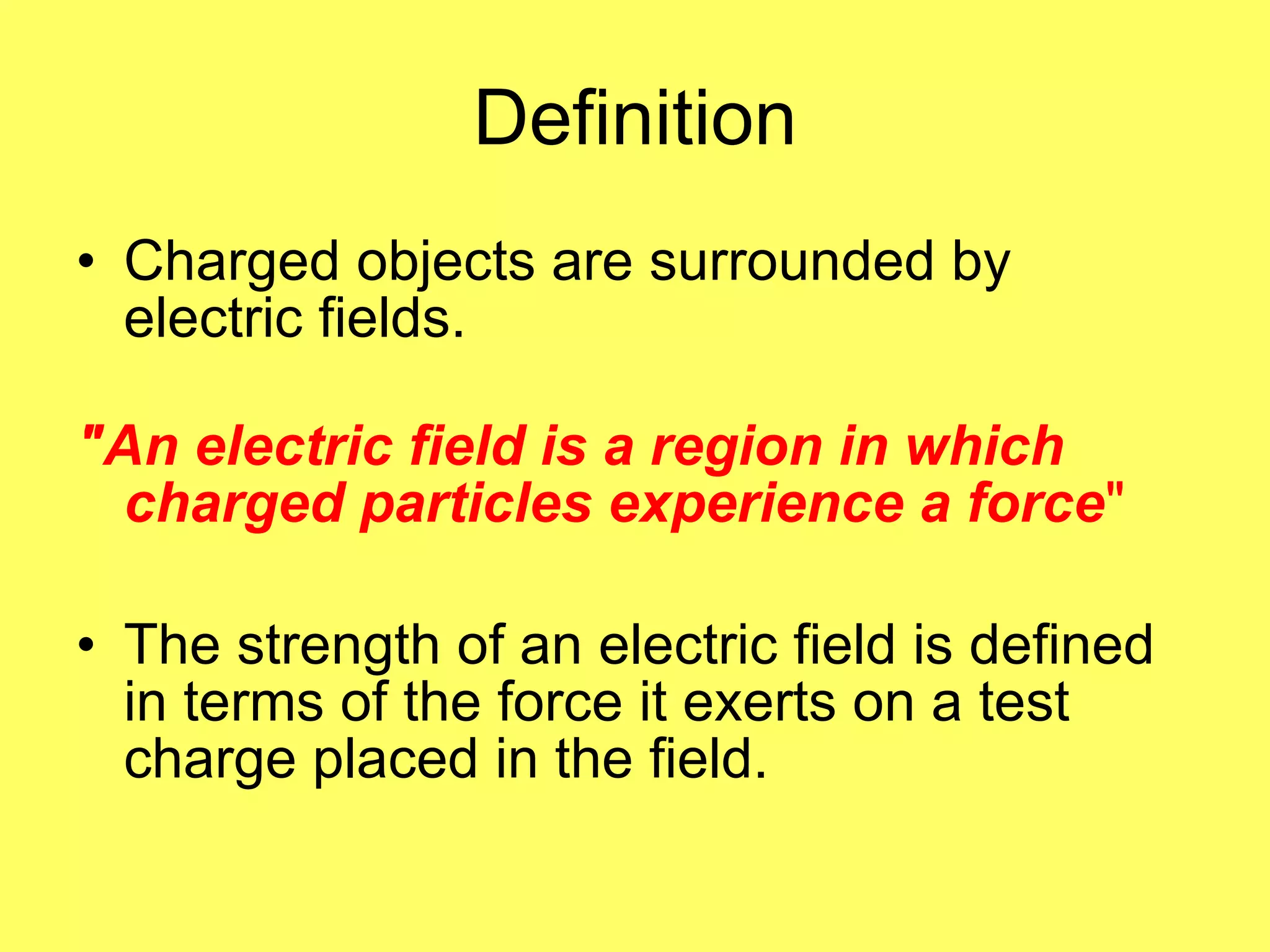 Electric fields revisited | PPT