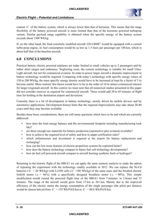 Electric flight – Potential and Limitations (2012) | PDF