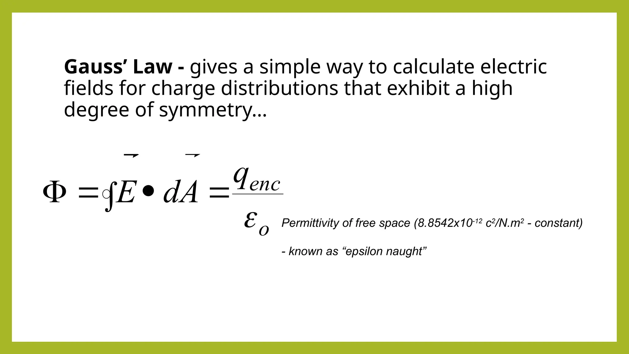 SCIENCE 8 - Electric flux and gauss Law- QUARTER 1 | PPT