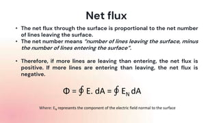 Electric Flux and Gauss's Lawsjjssjskskk | PPTX