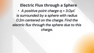 Electric Flux and Gauss's Lawsjjssjskskk | PPTX